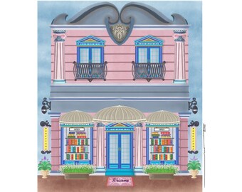 Japanese Tokyo Storefront A4 A3 Illustration Poster Print - Etsy