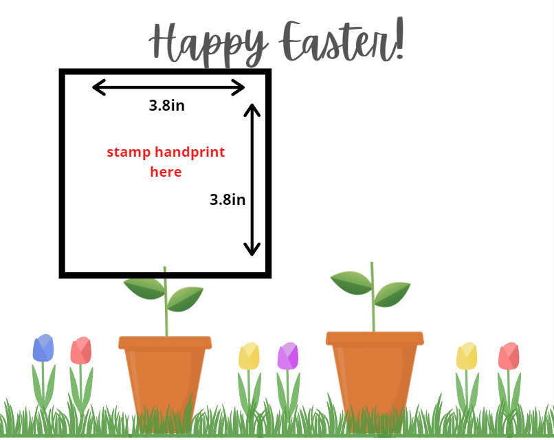 Easter Printable Handprint Art | Happy Easter | Instant Digital ...