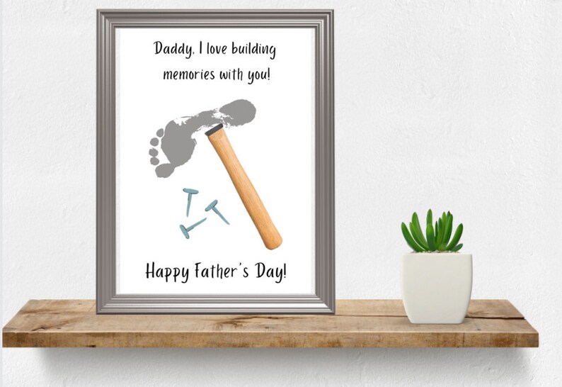 Printable Handprint Art | Daddy, I Love Building Memories With You ...