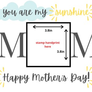 Printable Handprint Art for Mother's Day | You Are My Sunshine Mom ...