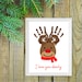 Printable Handprint Art | I Love You Deerly | Christmas Craft | Instant ...