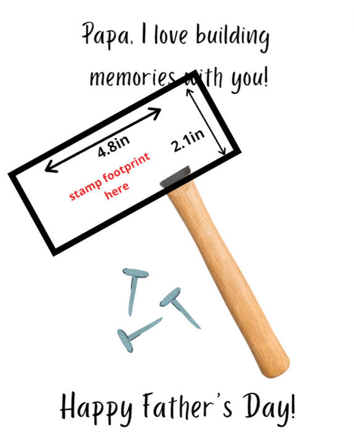 Printable Handprint Art | Papa, I Love Building Memories With You ...