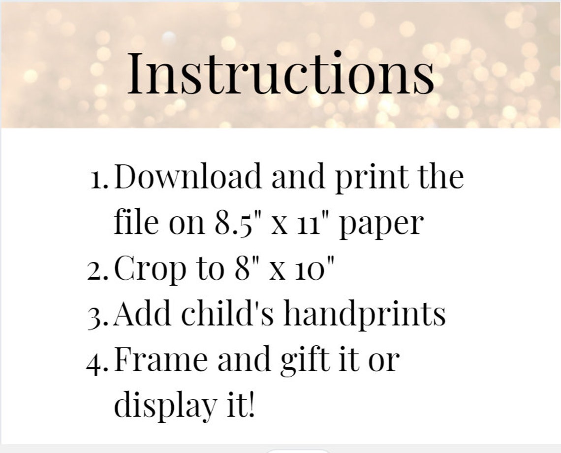 Printable Handprint Art | Let It Snow | Snowflakes Craft | Instant ...