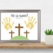 Easter Printable Handprint Art | He is Risen | Matthew 28:6 | Instant ...