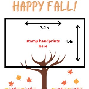 Printable Handprint Art | Happy Fall | Instant Digital Download - Etsy