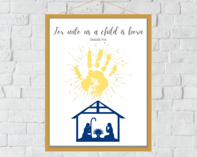 Sunday School Kids Craft, Christian Christmas Gifts, Isaiah 9:6 Birth ...