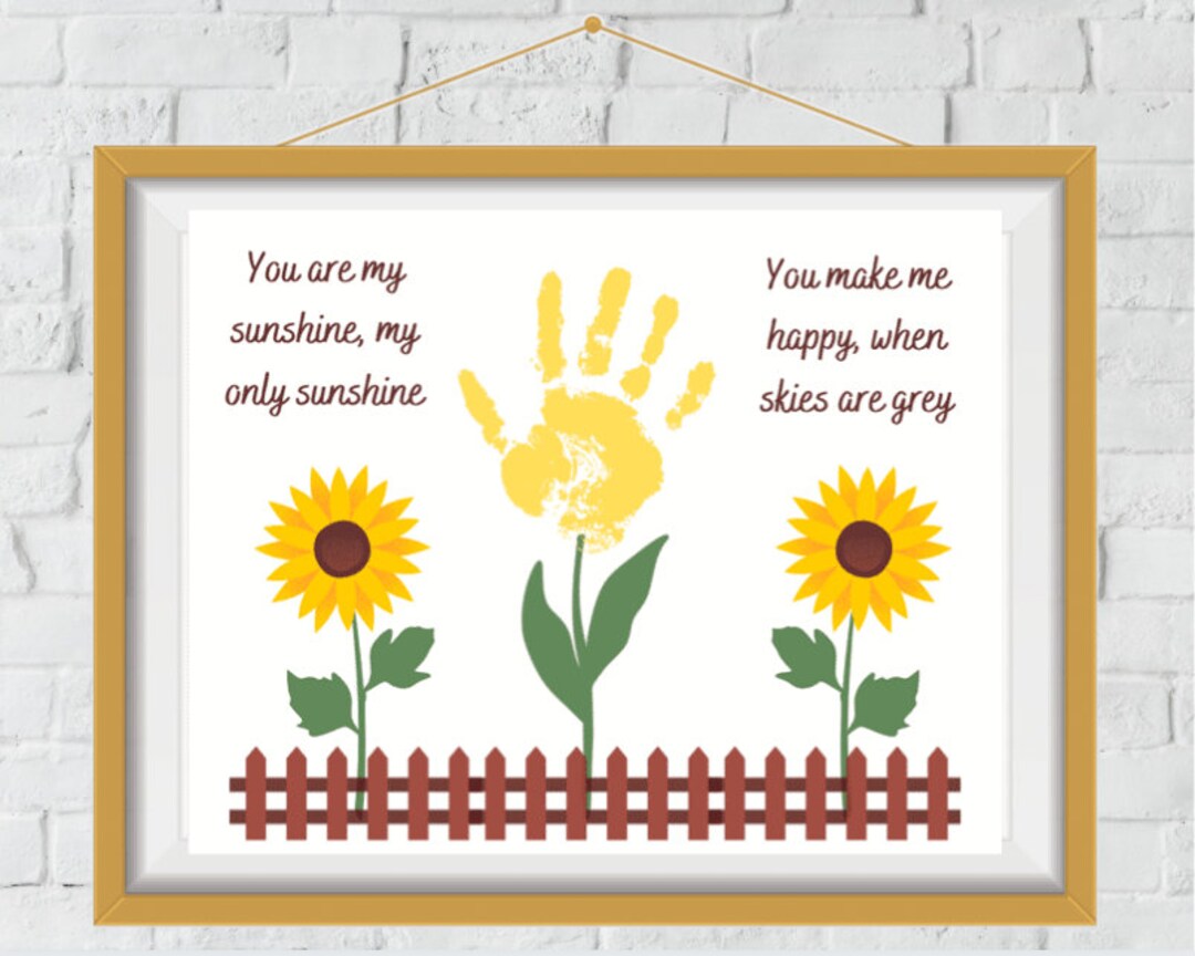Printable Handprint Art | You Are My Sunshine, My Only Sunshine ...