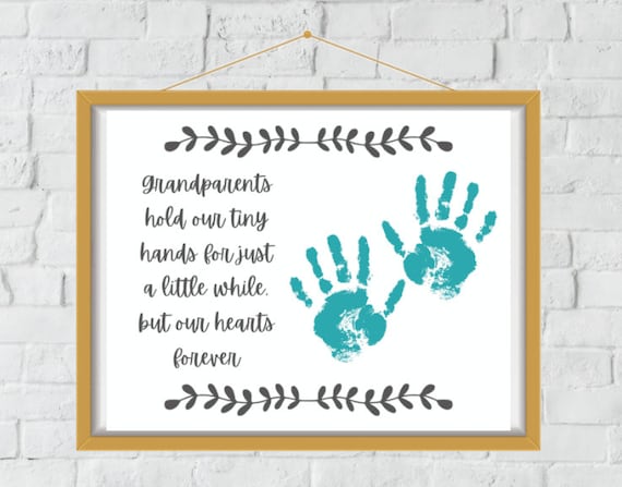 Grandpa Handprint Poem Printable Gift From Kids Child Baby, 52% OFF