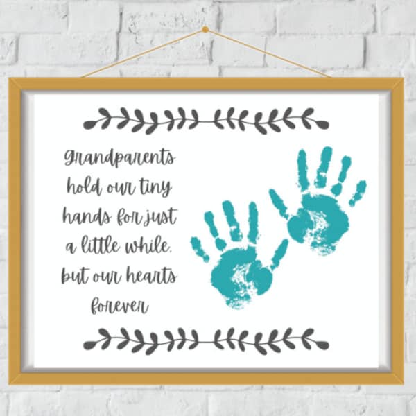 Grandparents Day Handprint - Etsy