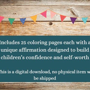 Positive Affirmations Coloring Pages for Kids - Etsy