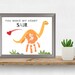 Printable Handprint Art | You Make My Heart Saur | Dinosaur Handprint ...