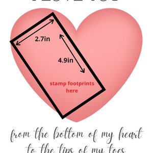 Printable Handprint Art | I Love You From the Bottom of My Heart ...