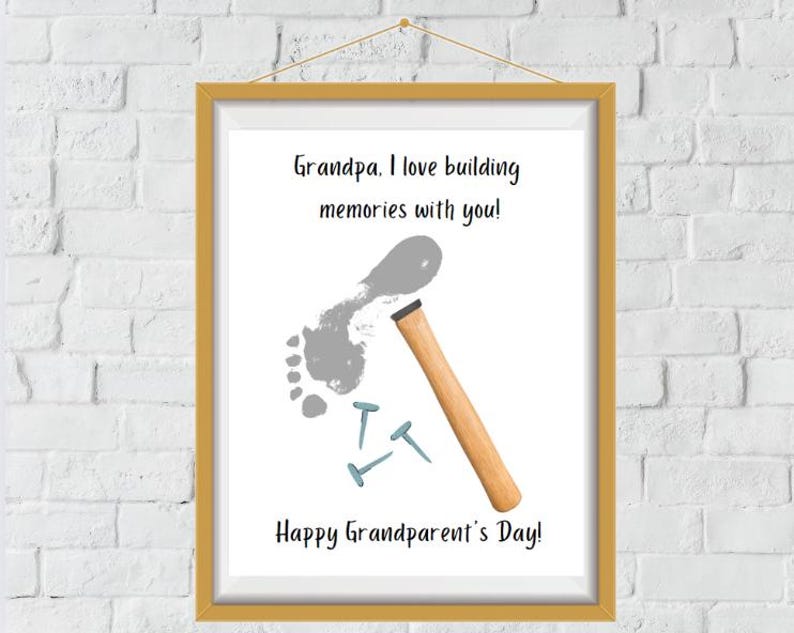 Grandpa Handprint Art | Grandparent's Day Keepsake (digital Download ...