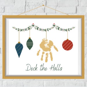 Printable Handprint Art | Christmas Ornaments | Deck the Halls ...