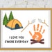 Printable Handprint Art | I Love You S'more Everyday | Instant Digital ...