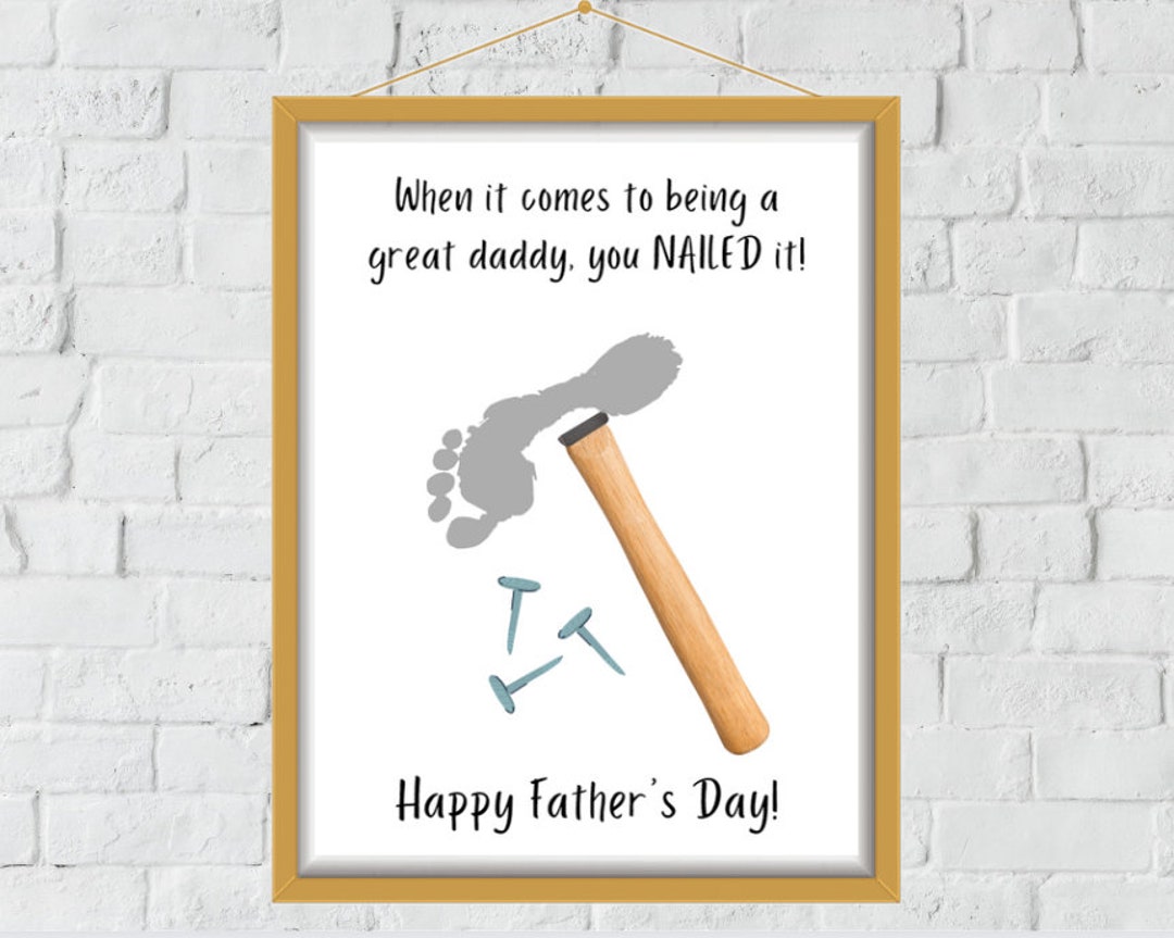 Printable Handprint Art | When It Comes to Being a Great Daddy, You ...