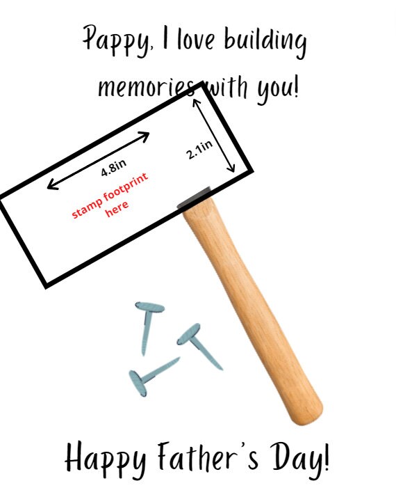 Printable Handprint Art | Pappy, I Love Building Memories With You ...