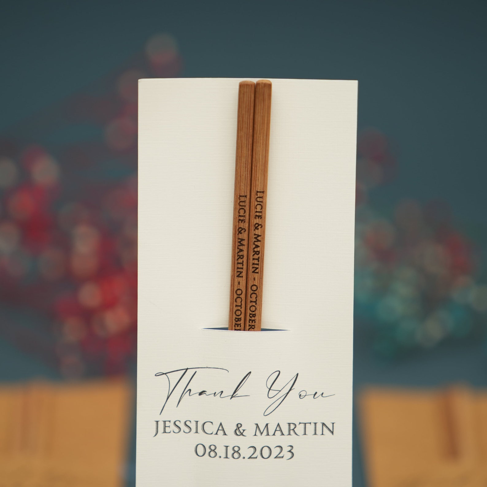 Personalized Wedding Chopsticks: Custom Engraved Party Favors - Etsy
