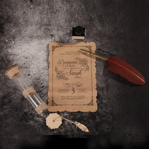 Custom Rustic Scroll Wedding Invitation Wood & Acrylic Wedding Invites ...