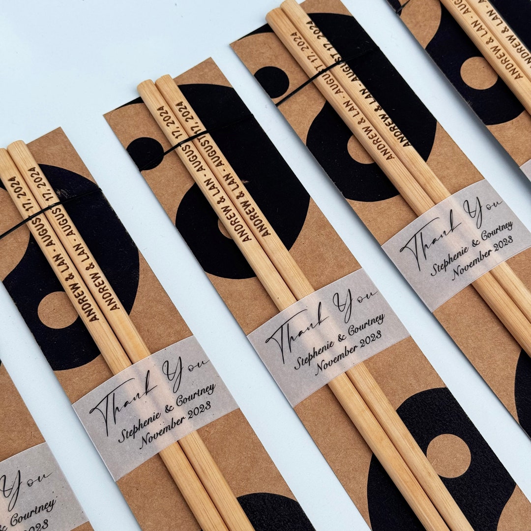 Personalized Chopsticks - Custom Wedding Favors, Guest Gifts, Party ...