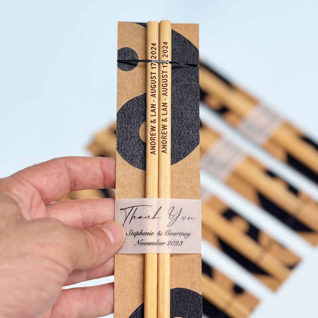 Personalized Chopsticks, Personalized Hibachi Chopsticks Favors ...
