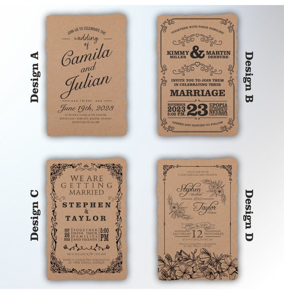 Brown Scroll Wedding Invitations Scroll Invitation Made By Us