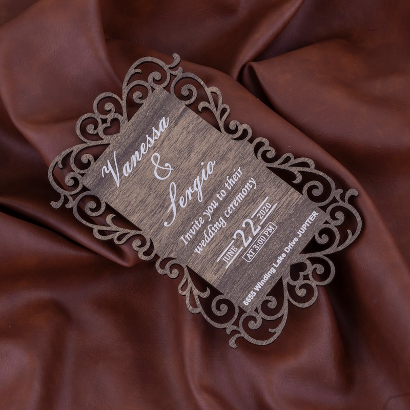 Wooden Invitations - Etsy