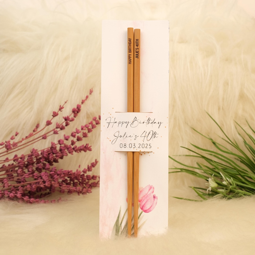 Personalized Bamboo Chopsticks: Engraved Wedding Favors, Save the Date ...
