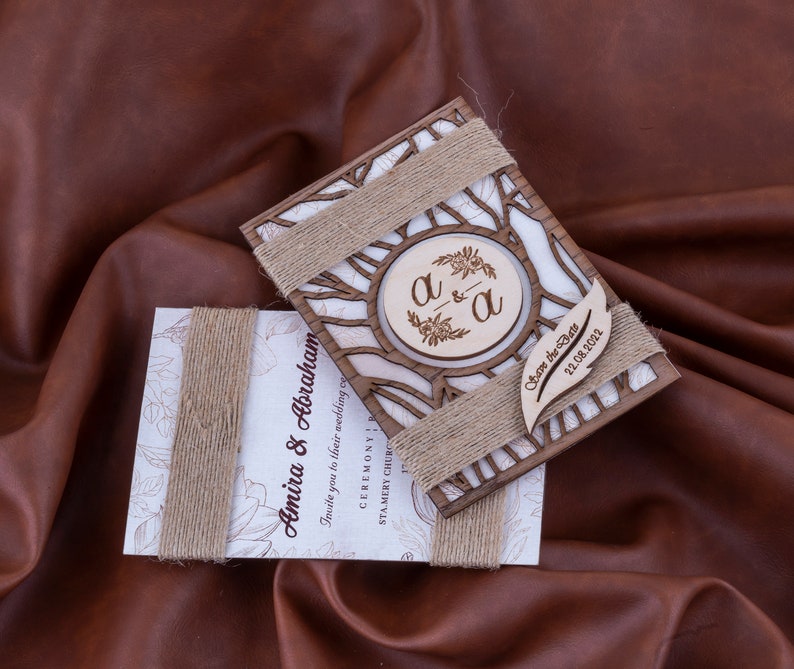 Rustic Wedding Invitation Wedding Invitations Wood Wedding - Etsy