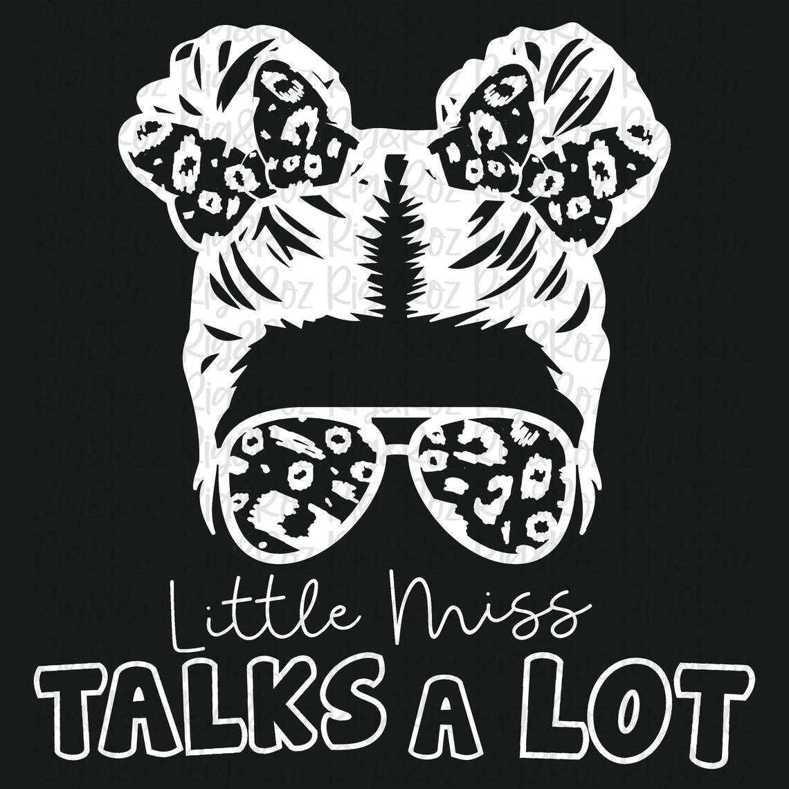 Little Miss Talks A Lot digital Download PNG NO BACKGROUND white Color ...