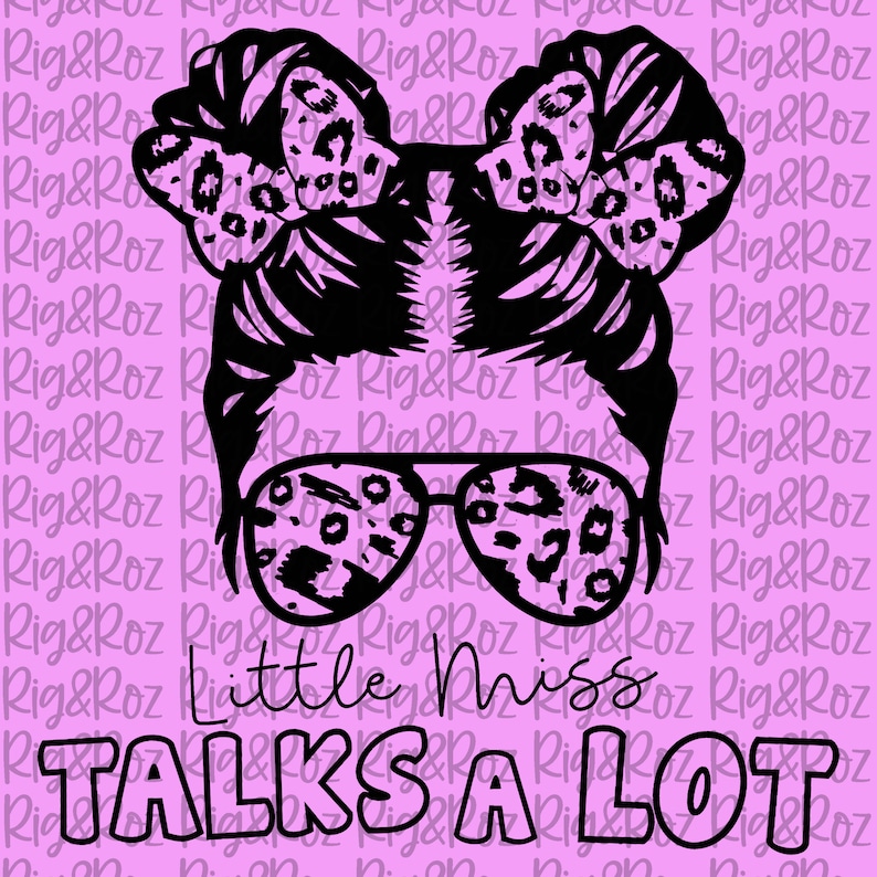 Little Miss Talks A Lot **digital Download **PNG **NO BACKGROUND - Etsy