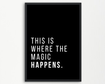 Magic Slogan Print - Etsy