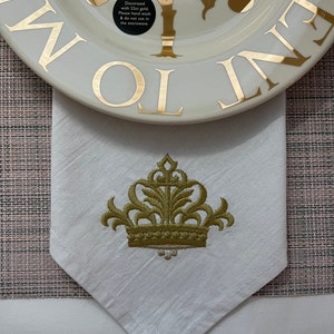 Renaissance Crown Table Napkin - Etsy