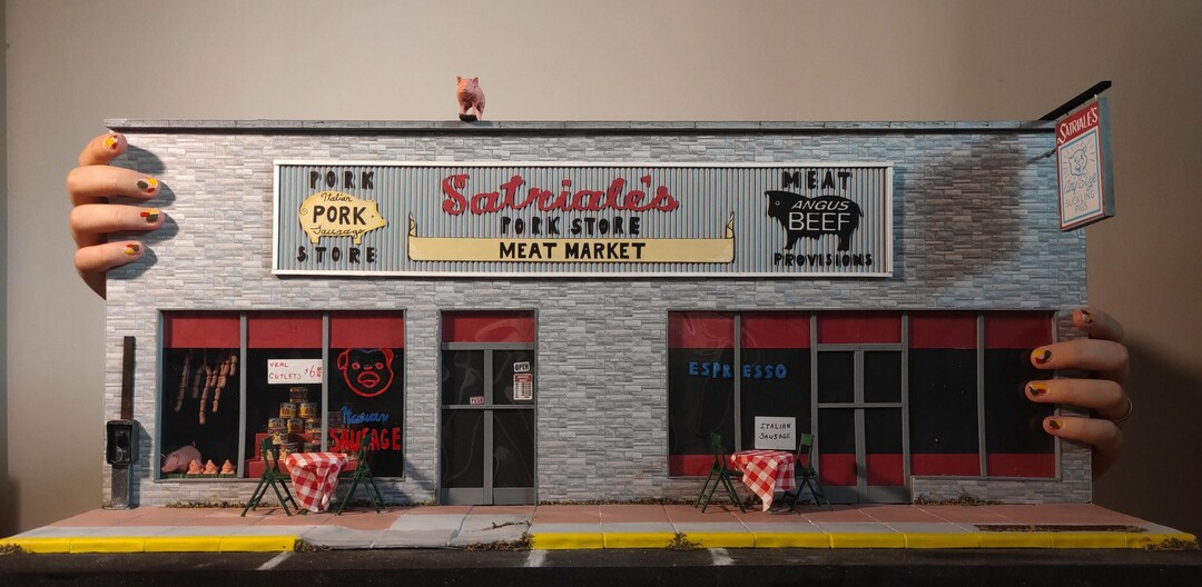 Sopranos Satriale's Pork Store Diorama Miniature - Etsy