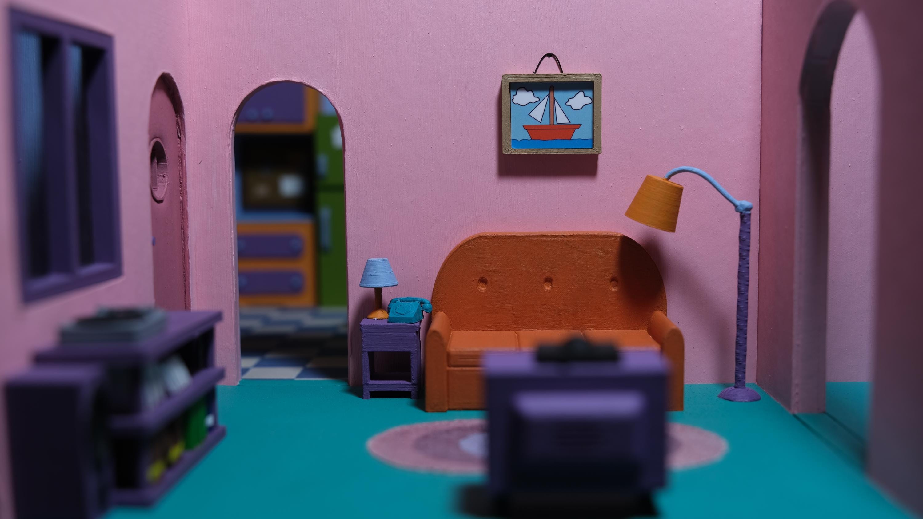 Simpsons House Diorama Miniature - Etsy