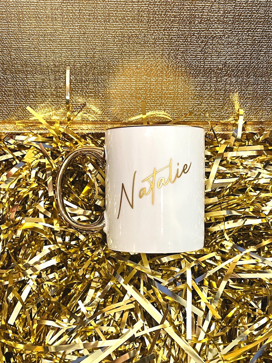 Gold Personalized Mug, Name Mug, Personalized Gift, Gold Mug - Etsy