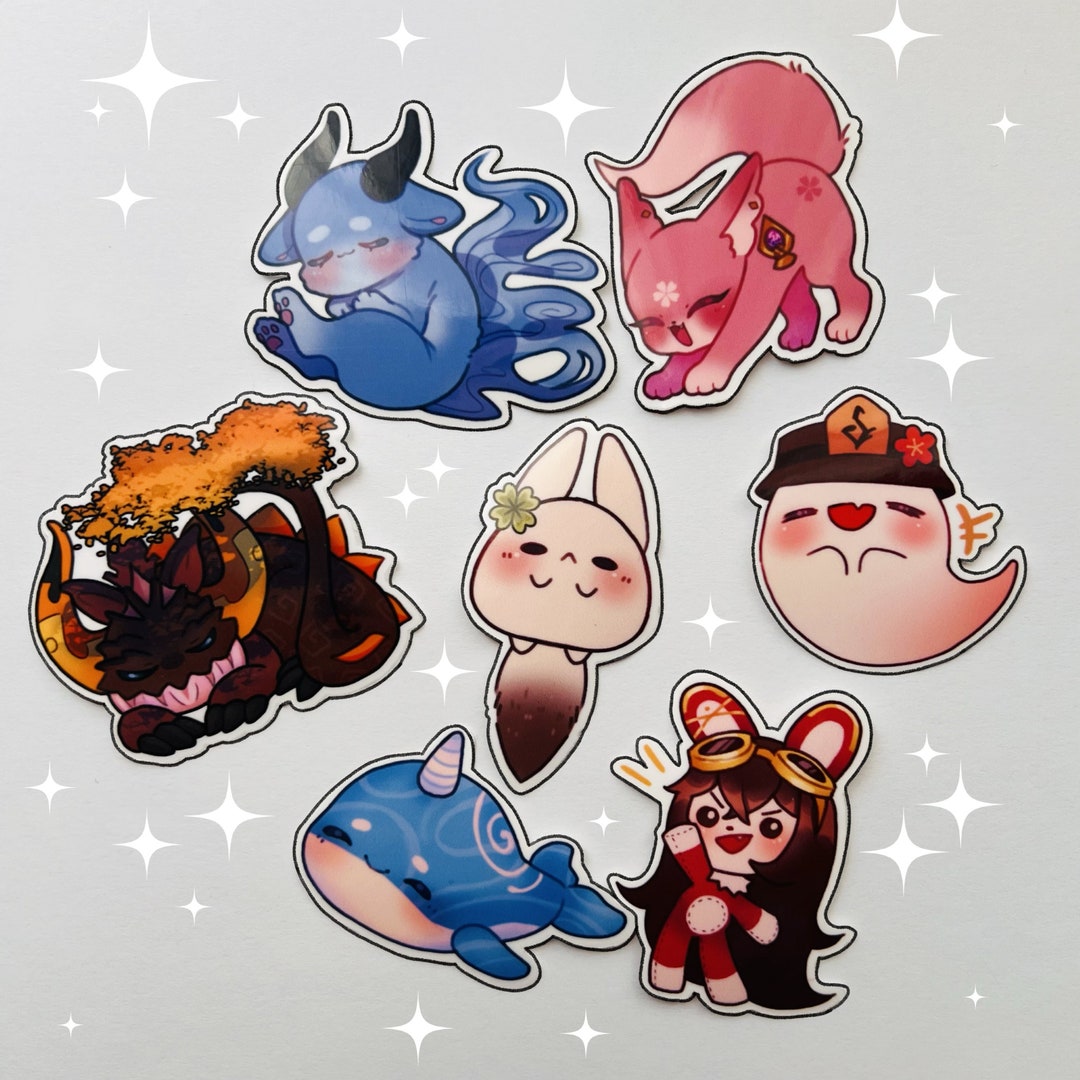 GENSHIN ANIMALS Genshin Impact Pack of 7 - Etsy