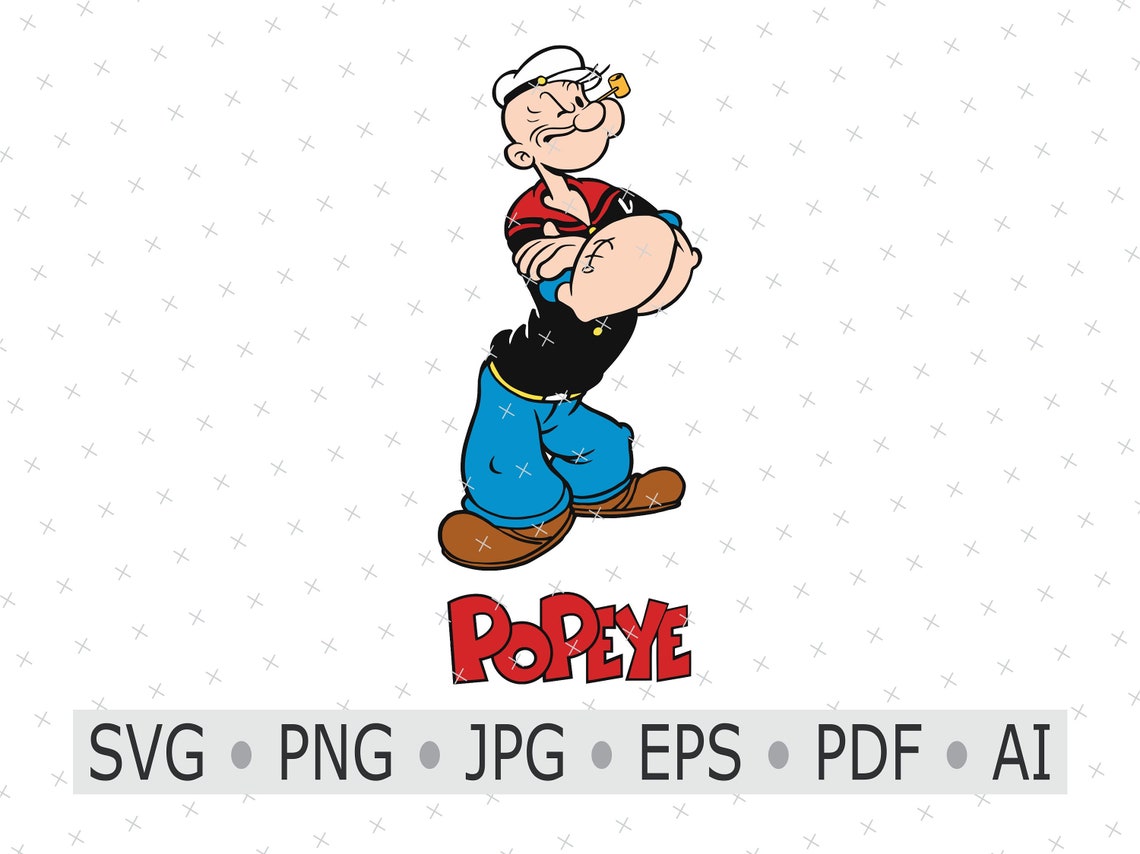 Popeye Brazo de Hierro 5 Imágenes digitales de alta | Etsy