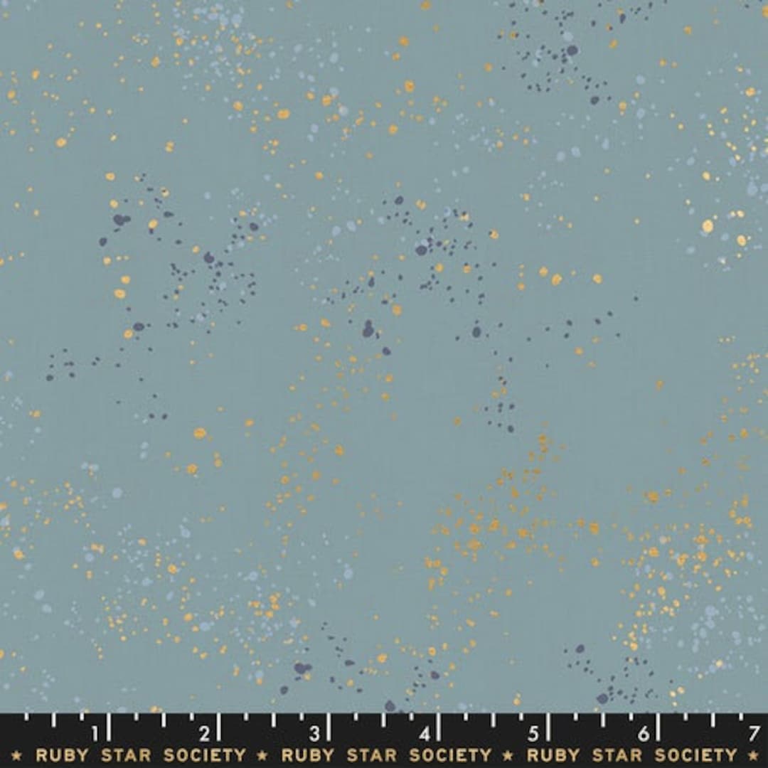 Speckled-soft Blue-metallic, Fabric, Fabric by the Yard, Ruby Star ...