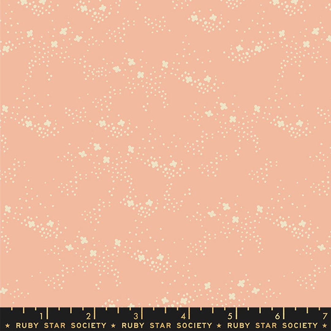 Dog Park Cotton Fabric: Ruby Star Society, Pink Peach Quilt Fabric - Etsy