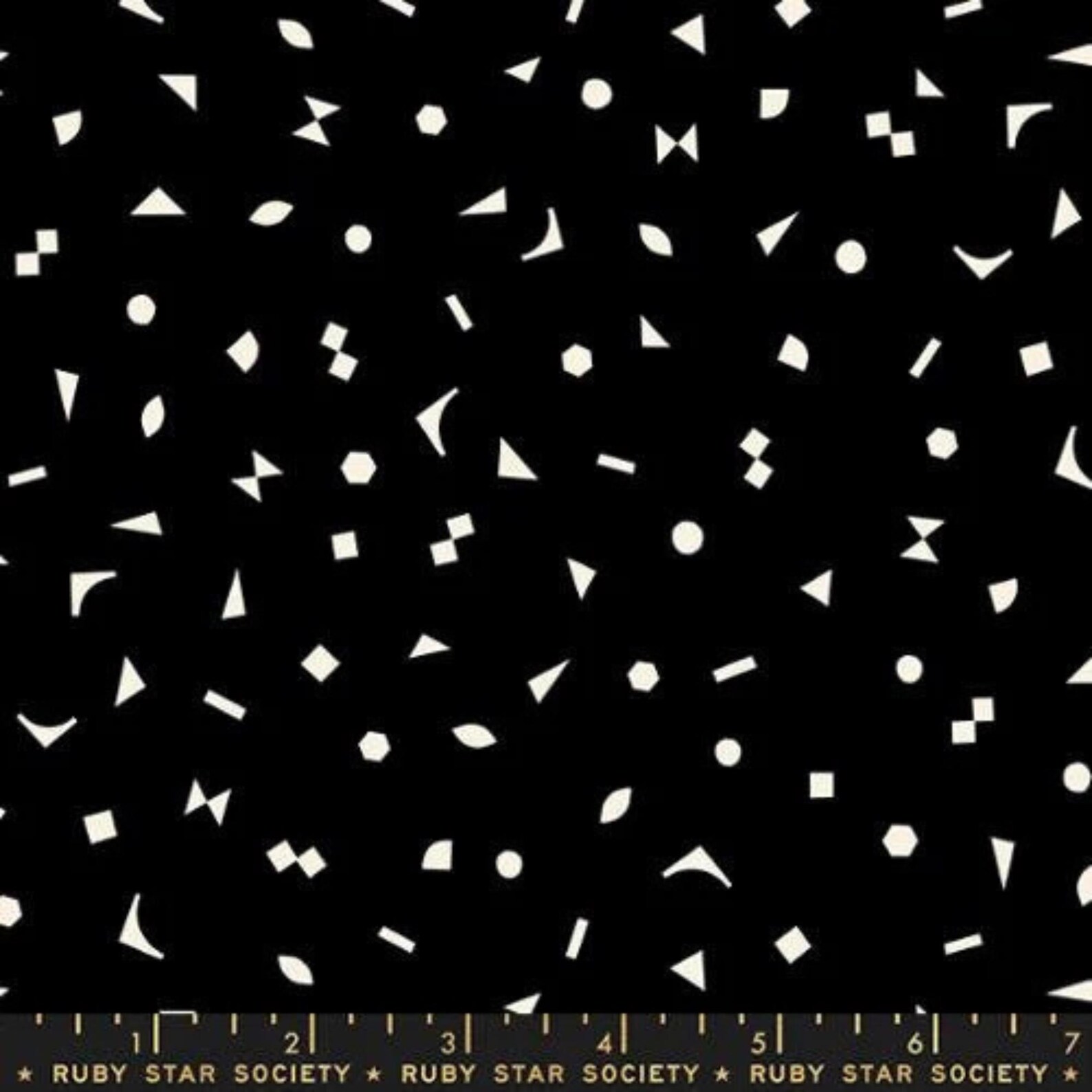 Ruby Star Society Cotton Fabric: Achroma Quiltfetti Black - Etsy