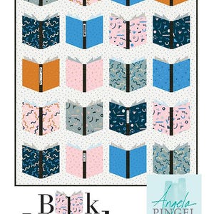 Book Nerd Quilt Pattern: Bookshelf Design, Machine Pieced - Etsy