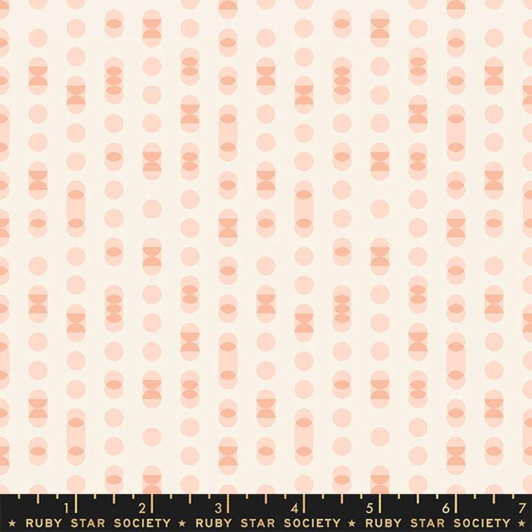 Ruby Star Society First Light Fabric: Peach Cream Pink Floral Cotton - Etsy