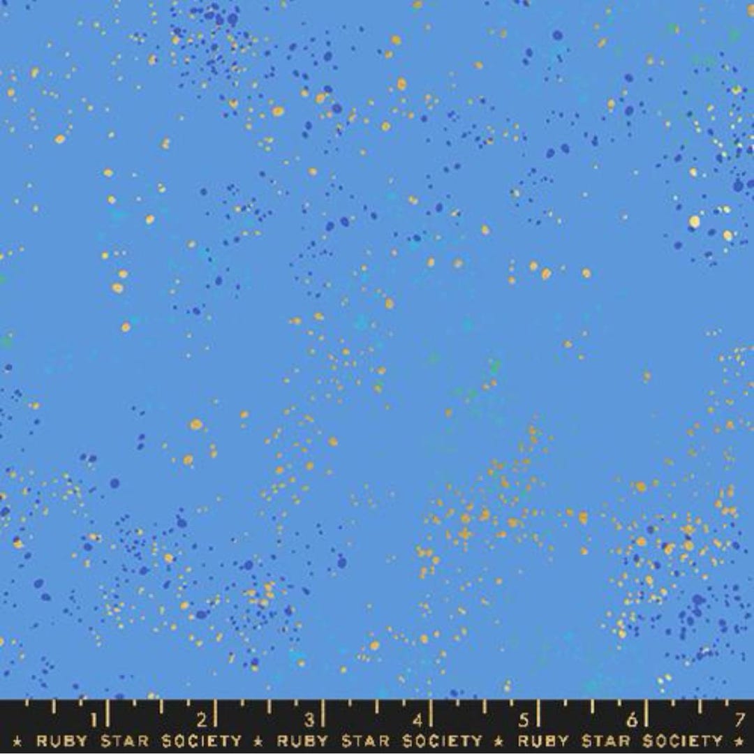 Speckled Light Blue Fabric: Ruby Star Society Cotton Fabric by the Yard ...