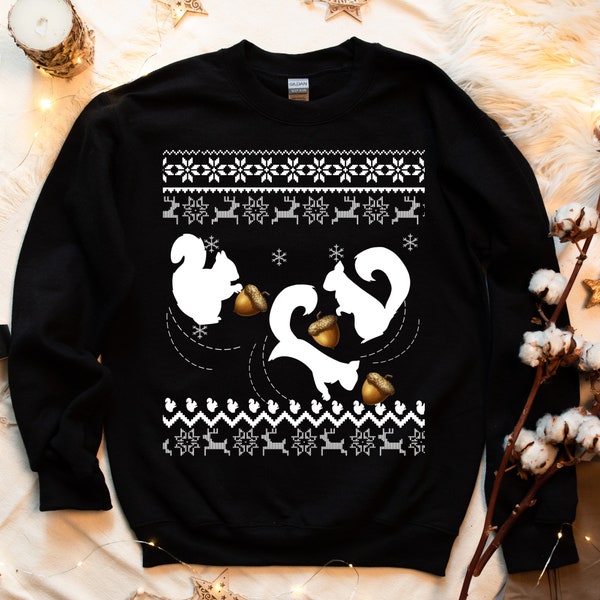 Squirrel Ugly Sweater - Etsy