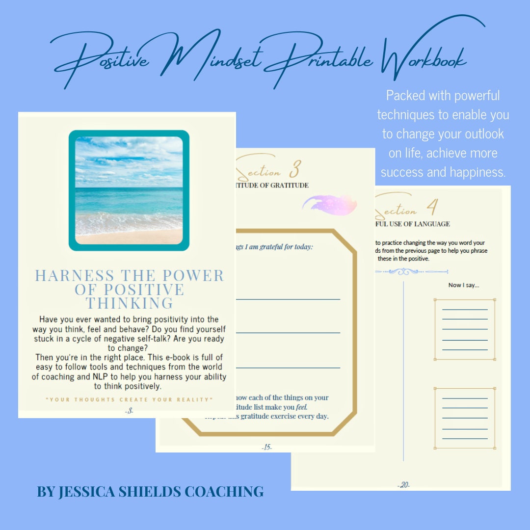 Printable E-book | 'harness the Power of Positive Thinking | Positive ...