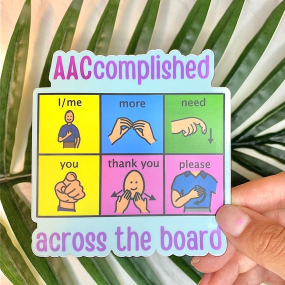 AAC Sticker AAC Gift Speech Language Pathologist Gift Gift | Etsy