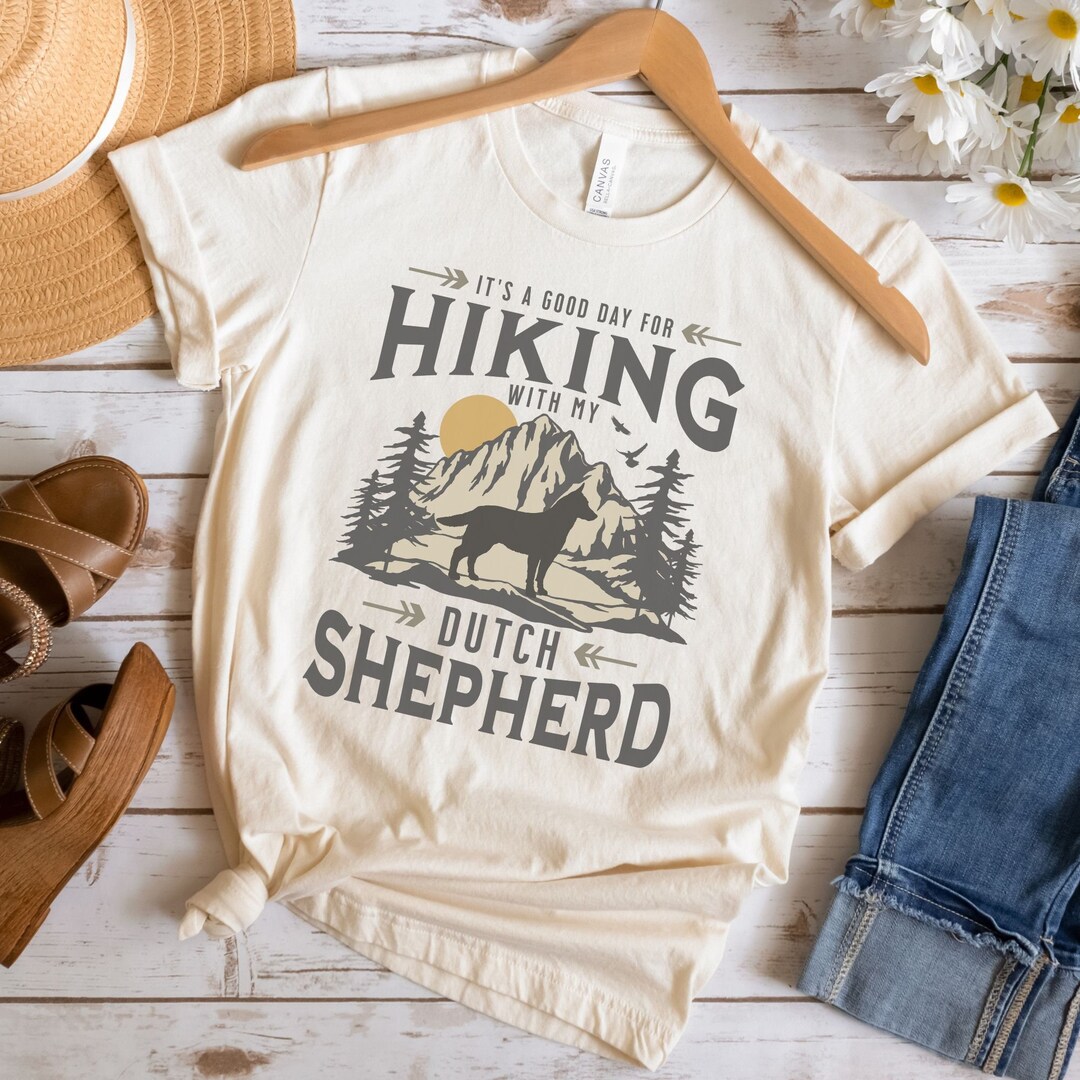 Dutch Shepherd T-shirt, Dutchie Gift, Dog Hiking Shirt, Dog Lover ...