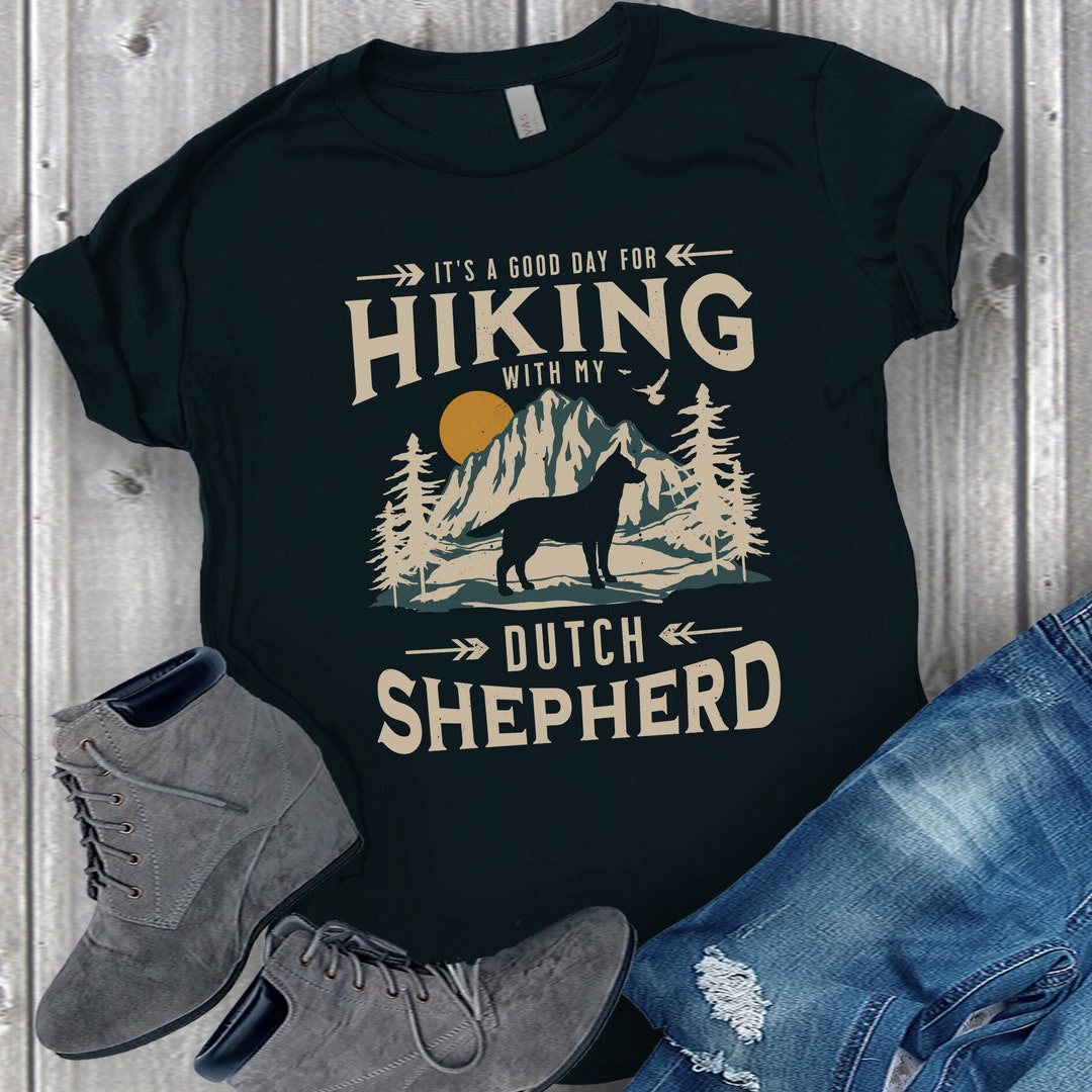 Dutch Shepherd T-shirt, Dutchie Gift, Dog Hiking Shirt, Shepherd Lover ...
