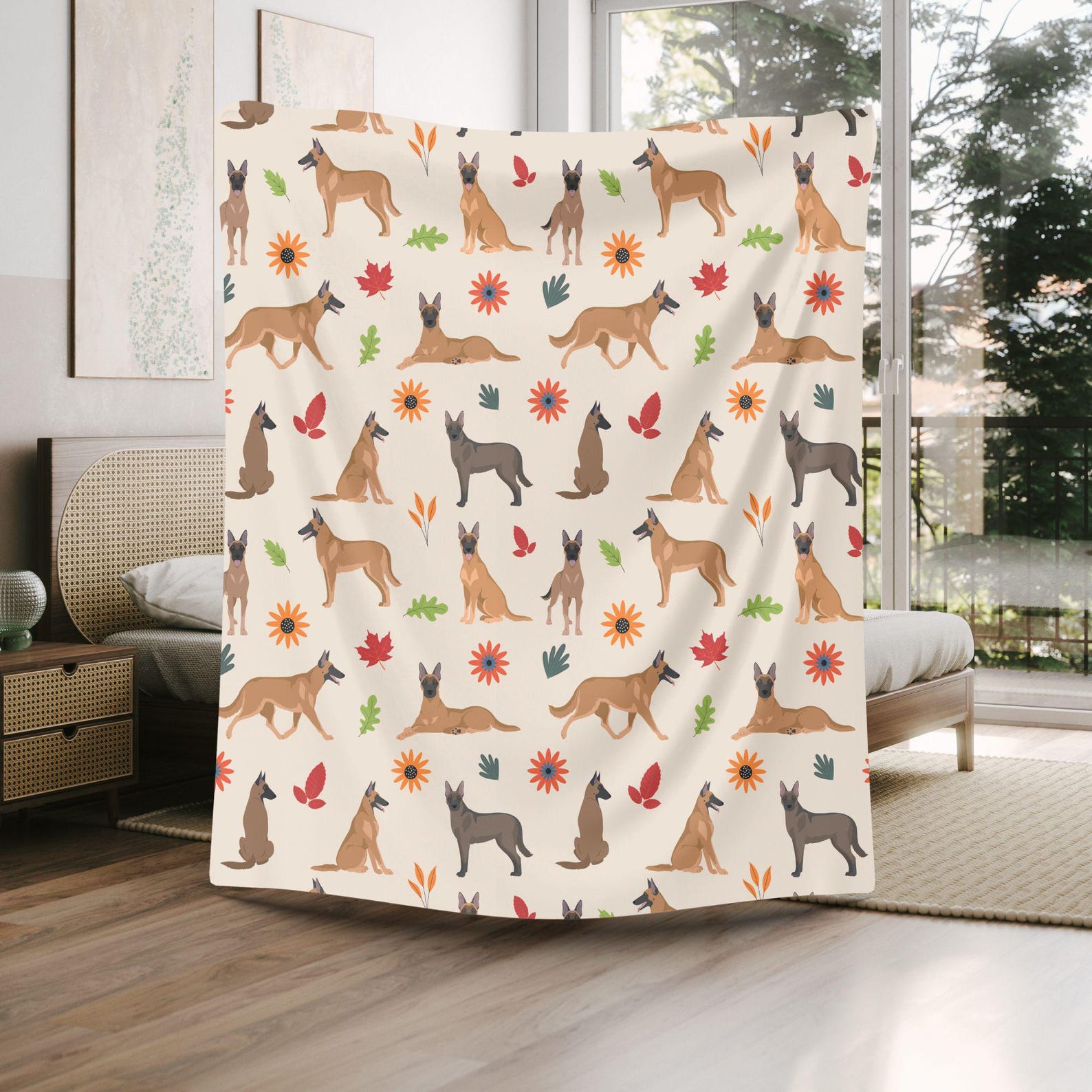 Belgian Malinois Blanket, Malinois Gift, Malinois Lover, Belgian ...